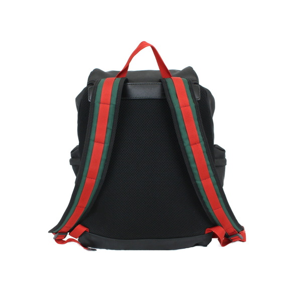 Gucci | Bags | Gucci Embroidered Tiger Nylon Backpack Black Multicolor ...